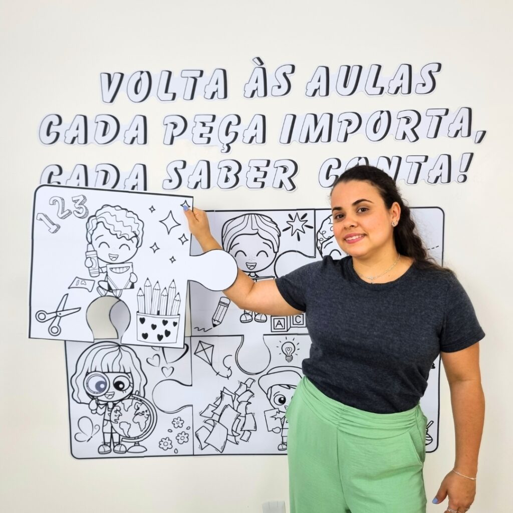 Quebra-Cabeça - Volta às Aulas - Alfabeteca ABC