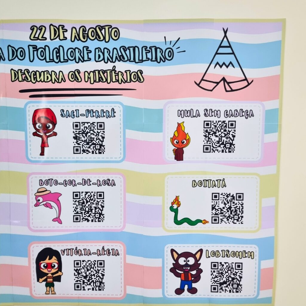 Painel - QR Code - Folclore - Alfabeteca ABC